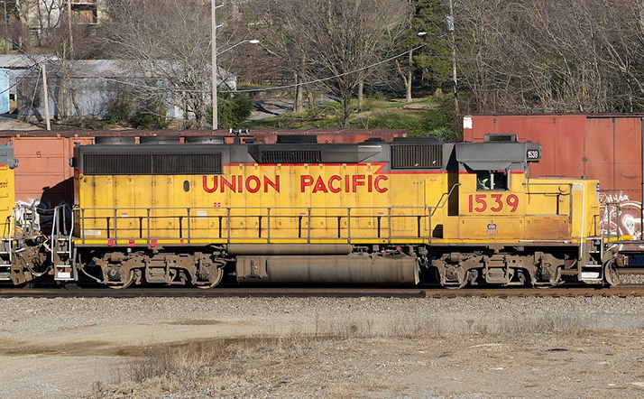 WP GP40-2 3549 as UP 1539 YG RS
