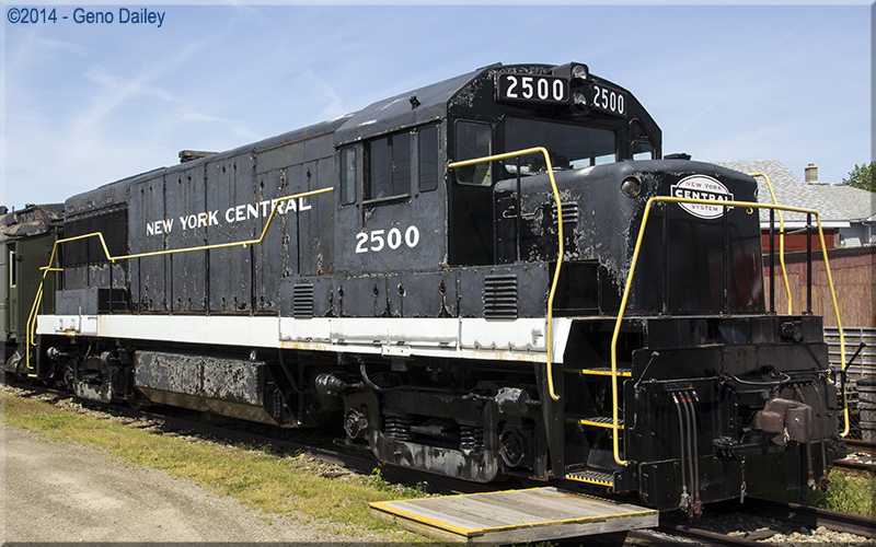 Former New York Central GE U25B #2500. This locomotive was built at the nearby General Electric ...