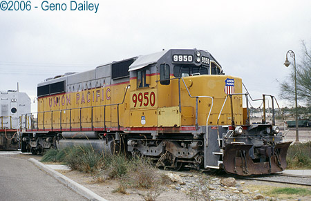 Former Union Pacific SD40-2 #9950.