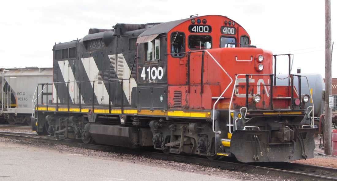 CN 4100 is in Wisconsin Rapids in July 2017