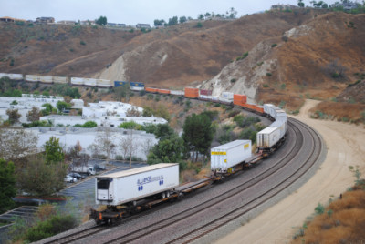 BNSF 5231 West on a stack train. I talked to Chris Parker again and learned they had passed ...