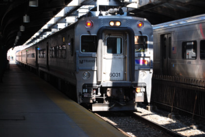 New Jersey Transit cab car 6031 brought Train 1612 into Hoboken from Spring Valley.