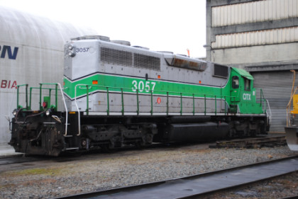 PLM International {CITX} SD40-2 3057, ex. Alstom Canada {GCFX} 3057, exx. East Coast Motive ...