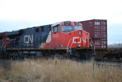 Canadian National ES44DC 2222 built by General Electric in 2006.