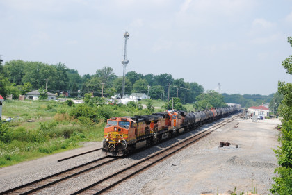 BNSF 4756 East, which was the second train I saw at WB Jct waiting for us.