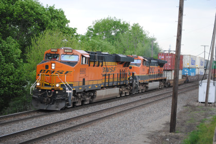 BNSF 6660 East came through next.