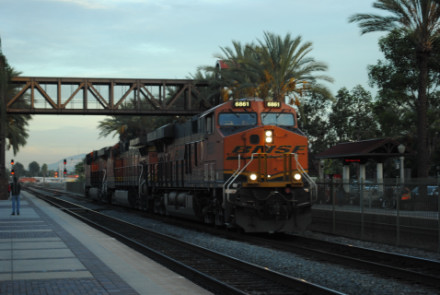 BNSF 6861 West was a light engine move, which met Metrolink 602, and another surprise.