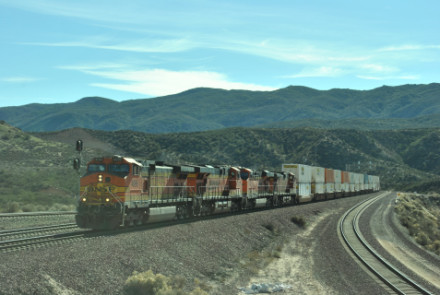 BNSF 4096 West at CP Silverwood.