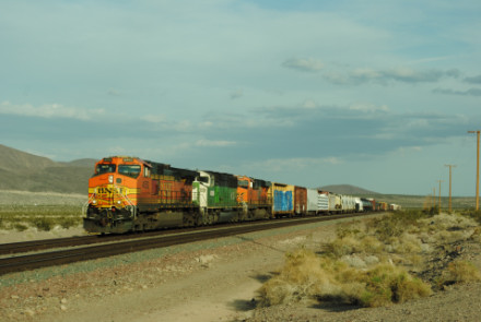 BNSF 4552 West just east of Ludlow. Wwe continued east but had to return to my favorite spot on ...