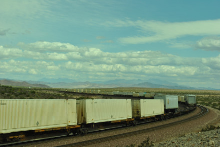 BNSF 6660 West just east of Lavic. The two of us drove to Pisgah and the paved road but the ...