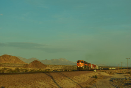 BNSF 7096 West. From here we went to Bagdad.