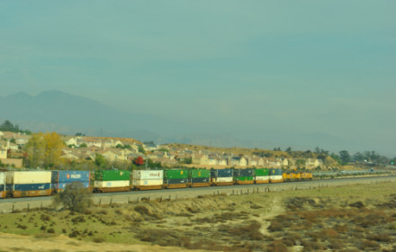 Union Pacific 7626 West. We then made our way west to El Casco for one more train.