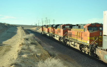 BNSF 4383 West. From here we drove east to Lake Harper Road hoping for another train before sunset.