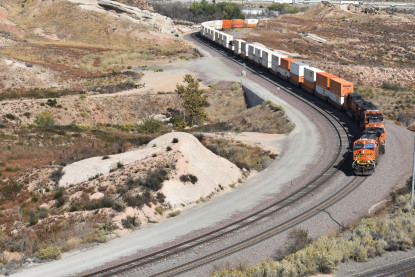 BNSF 7267 East was the second train.