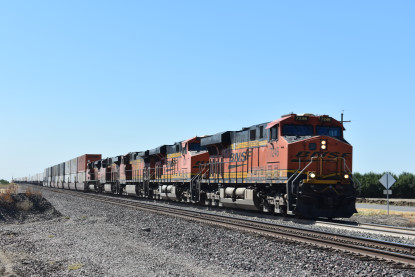 BNSF 4239 West at Planada. From here I took CA 108 to CA 99 to CA 104 to Interstate 5 to CA 4 ...