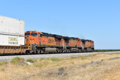 BNSF 4010 West just north of Angiola.