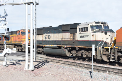 BNSF 6744 West with DPU BNSF 6103 at East Pisgah.