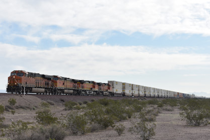 BNSF 8193 West of Newberry Springs.