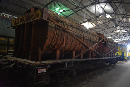 RVCX 20 used by the Richter Vinegar Company of Manitowoc. It was used to haul vinegar and apple ...