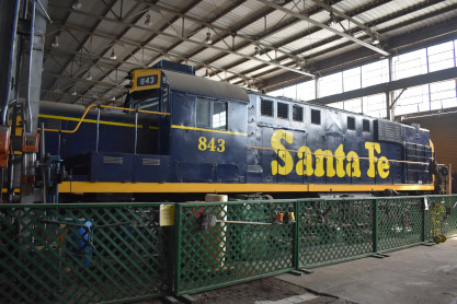 Santa Fe RSD-15 843, nee ATSF 843, built by American Locomotive Company in 1960 and re-numbered ...