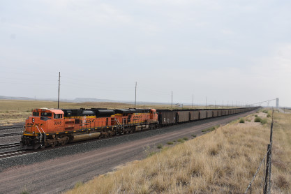 BNSF 9045 East along Hilight Road.