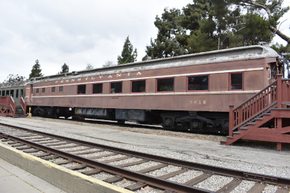 Pennsylvania Railroad dining car 4118 built by the railroad in 1914 for the Broadway Limited and ...