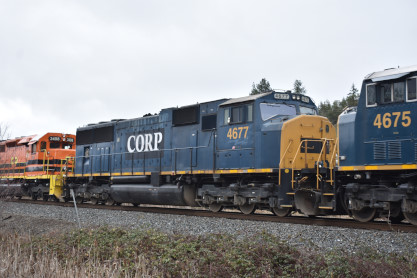 Central Oregon and Pacific Railroad SD70M 4677, ex. CSX 4677, nee Electro-Motive Division ...