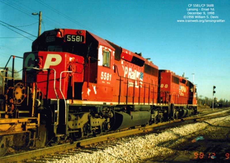 CP 5581 - Ensel Yard, December 9, 1998