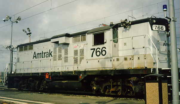Below is a shot of Amtrak GP9 #766 in Wilmington Delaware. Amtrak's GP9's are assigned to work ...