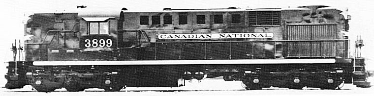 Demonstrated on CNR as 3899 12-19-57 to 3-24-58 Montreal Locomotive Works