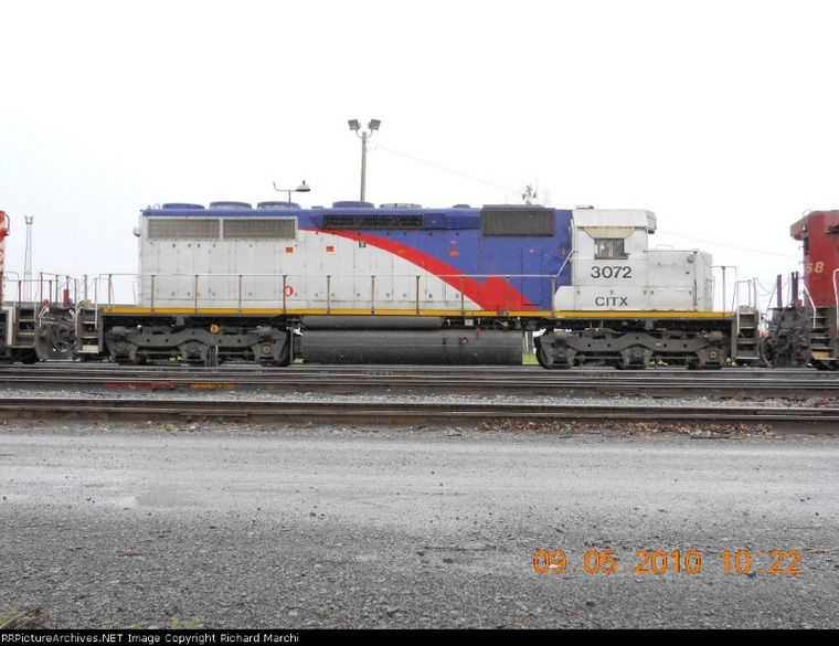 CITX 3072 ex GCFX 3072 CN Tascherau Yard, Montreal. May 2010