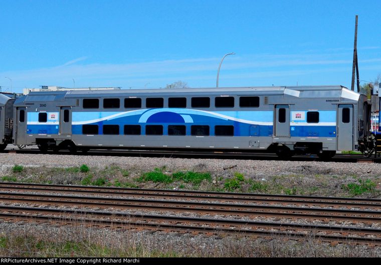 EXO 3040 wearing EXO logo at each end. Dorval 5/18/2020