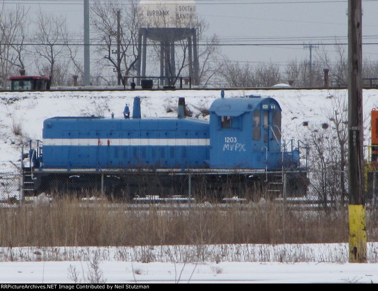 MVPX 1203 ex GTW 1516 SW1200 EMD 25748 3/1960 Bedford Park, IL 2/28/2013