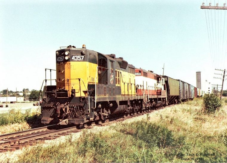 CNW 4357 ex PNC 111 nee QNSL 111 GMD A351 5/1952