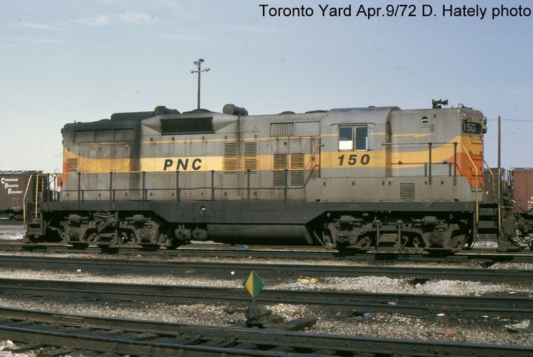 PNC 150 acq. 2/1972 (ex BQ/QNSL 150) GMD A929 4/1956 First of 20 unit order 150-169.
