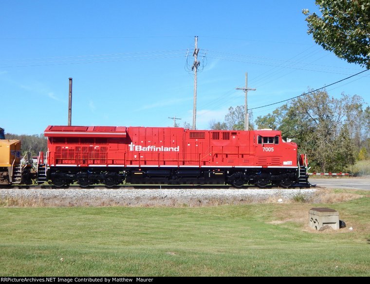 7005 (ex GECX 2032 ) last of five ET44AC Tier 4 demonstrator units being sold to Baffinland Iron ...