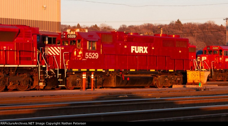 FURX 5529 leased c.3/2021 GP38-2 (ex NS 2855 SOU 2855) GP38AC EMD 37327 8/1971