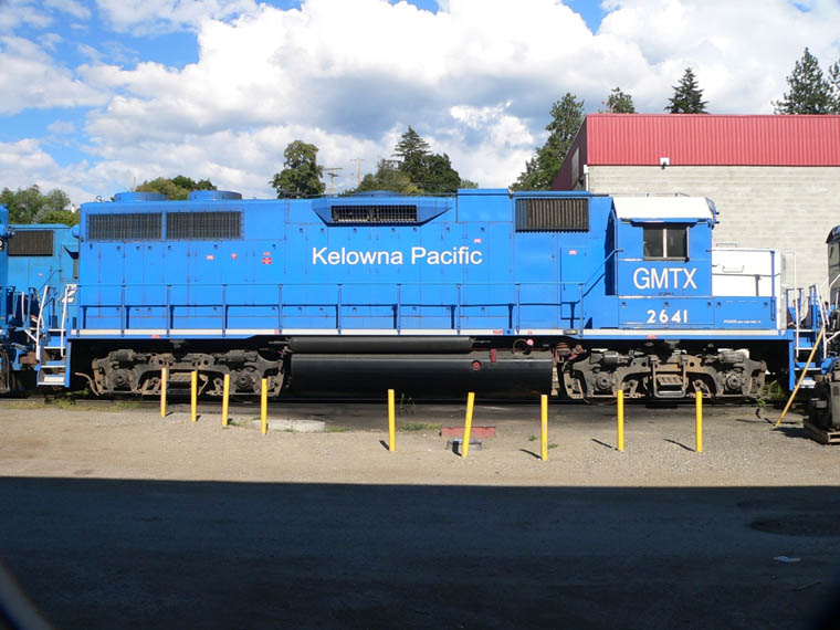 GMTX 2641 leased unit in EMD blue and white paint scheme. GP38M-2 EMD 36683 9/1970