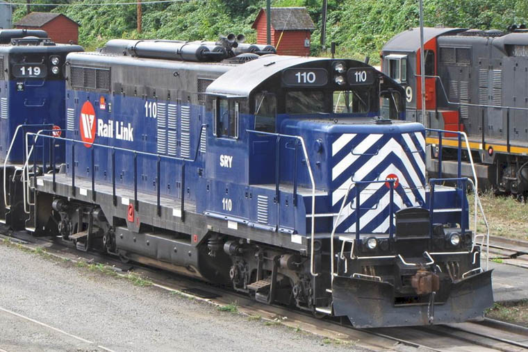 110 ex MRL 110 ex BN 1897 nee NP 280 EMD 21237 7/1956