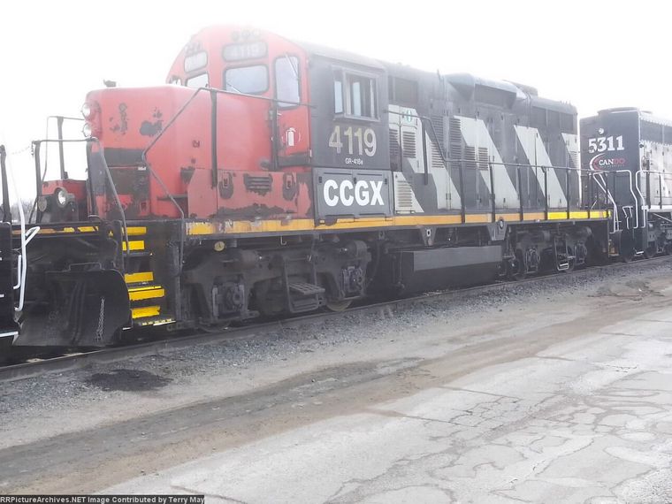 CCGX 4119 acq. 2012 (ex CN 4119, 4211, 4593) GP9RM GMD A1245 8/1957 Winnipeg 12/2/2014