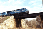 -Click here to see Conrail C-40-8 #6041, built by GE in 1989 and rated at 4000 HP. It is leading ...