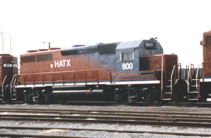 HATX GP40-2 #800 - is in San Antonio in 1999. - Steve Rude Photo/Jay Glenewinkel Collection
