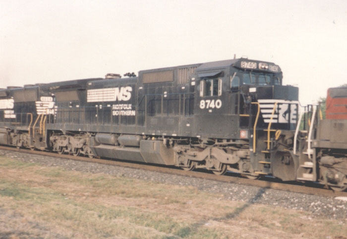 Norfolk Southern C40-8 8740 - in San Antonio, Texas. - Jay Glenewinkel Photo