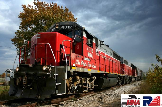 MNA 4081 at the locomotive shop, Carthage, MO, 12-1-08.