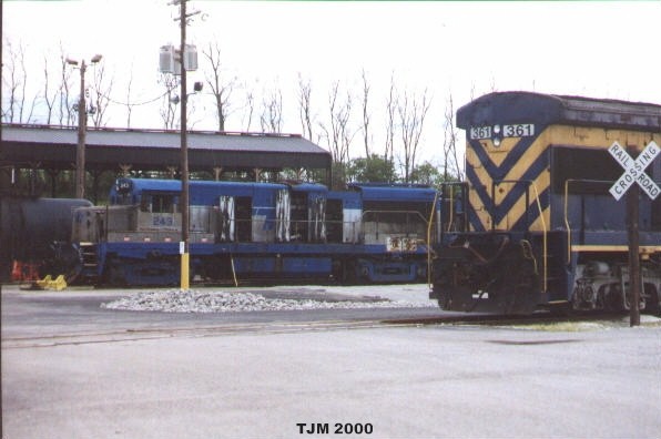 TTI U28 #243 at the TTI shops in Paris, KY. The243 is a prime example of the fate of most of the ...
