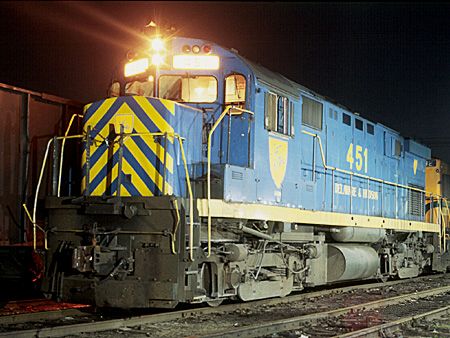 Delaware & Hudson C424m at Lowell, MA - 1983