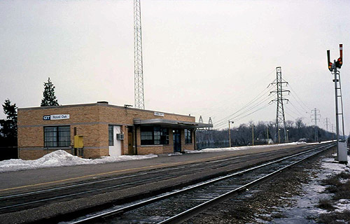 Grand Trunk Western (GTW) Royal Oak, MI Station (Photo: 1978)